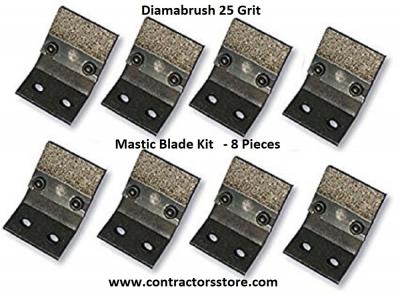 Diamabrush Mastic Replacement Blades 25 Grit - 8 Blades $289.80 ...